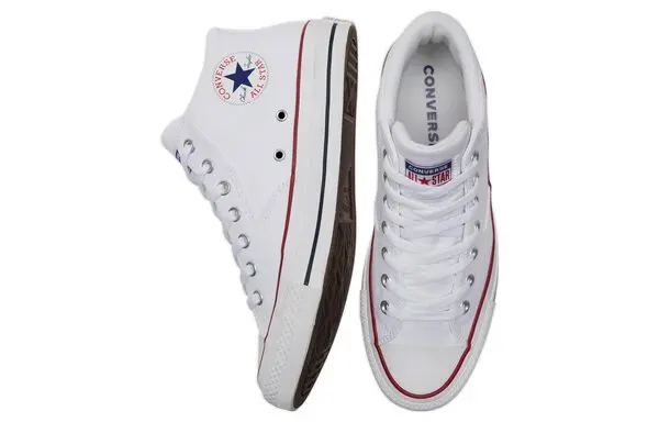 CONVERSE Chuck Taylor All Star Malden Street Mid Top Sneakers - White/red/blue