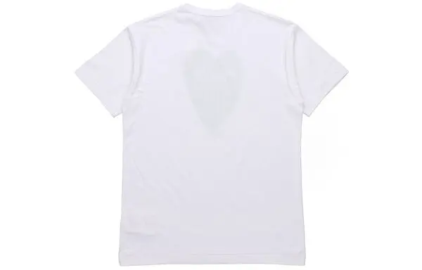 Play Comme Des Garcon Greenheart Shaped Printing Short Sleeve