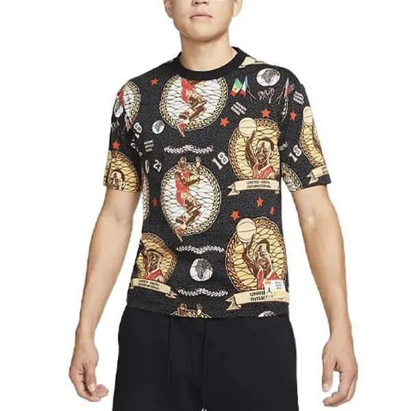JORDAN X Maison Chateau Rouge T-shirt - Black