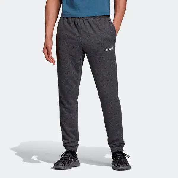Adidas Mid Waist Knit Sports Bundle Feet Long Pants Gray