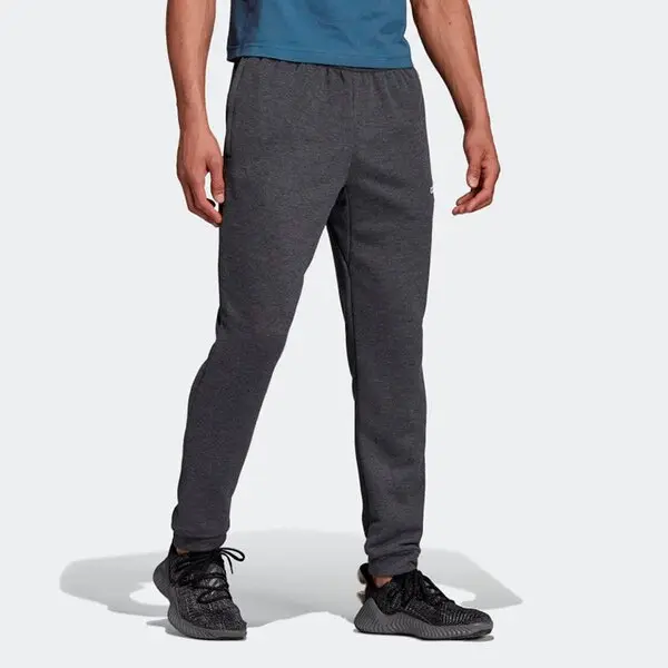 Adidas Mid Waist Knit Sports Bundle Feet Long Pants Gray