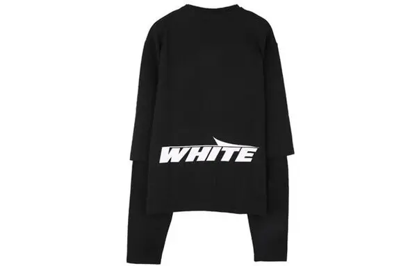 Off-White Cotton Long Sleeve Sweatshirt