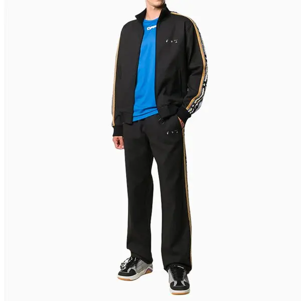 Off-White Striped Sleeve Sport Jacket