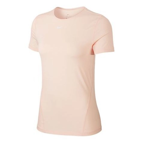 Nike Pro Mesh Training Short Sleeve Top - Pink
