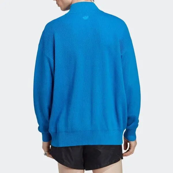 Adidas Originals Logo Patch Quarter Zip Sweater