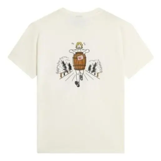 NEW BALANCE Lifestyle Graphic Print Tee Asia Sizing 'white - White/brown/black