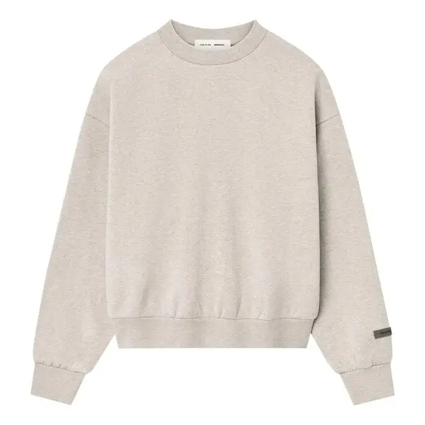 Fear Of God Classic Fit Fleece Crewneck - Heather Stone