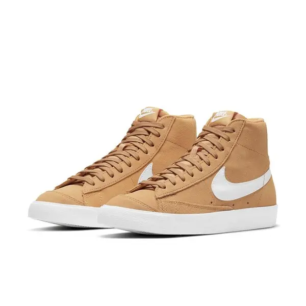 Nike Blazer Mid '77 High Top Sneakers - Brownyellow/white