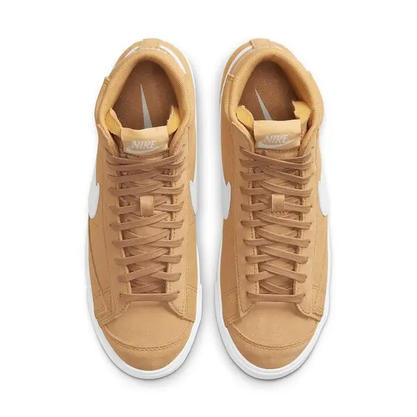 Nike Blazer Mid '77 High Top Sneakers - Brownyellow/white