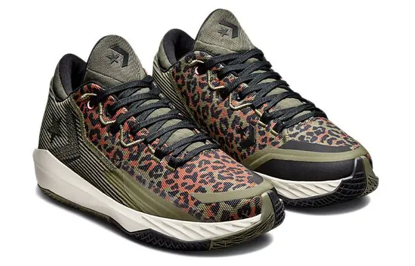 CONVERSE Chuck Taylor All Star Bb Jet "archive Print Leopard" Low Top Sneakers - Green
