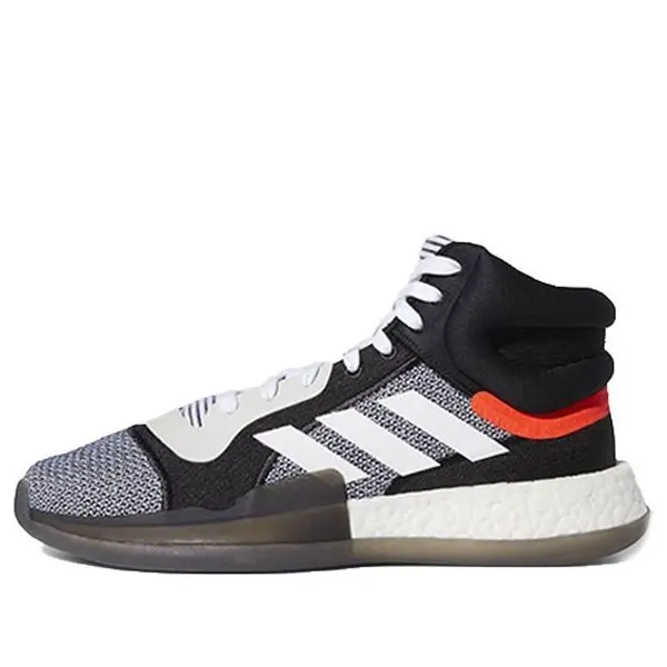 Adidas Marquee Boost Mid Sneakers - White/black