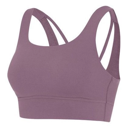 Nike Zenvy Longline Medium-support Padded Sports Bra - Violet Dust