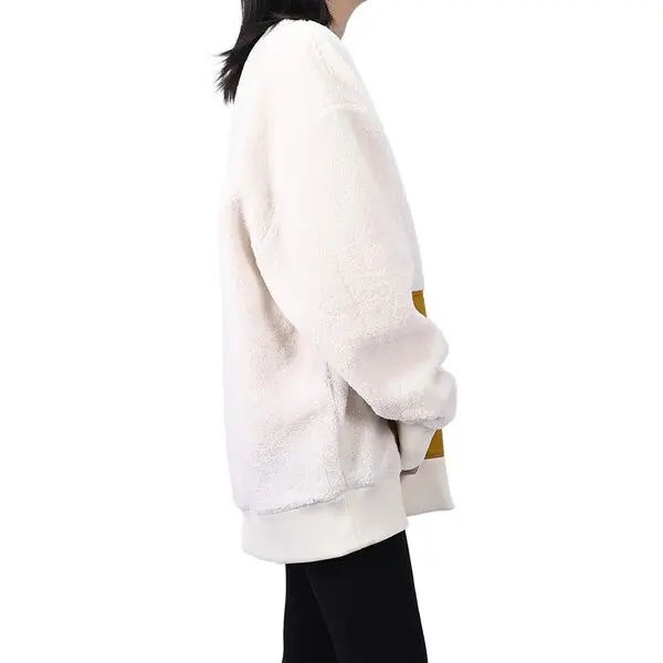 VANS Lamb's Wool Contrast Stitching Crewneck