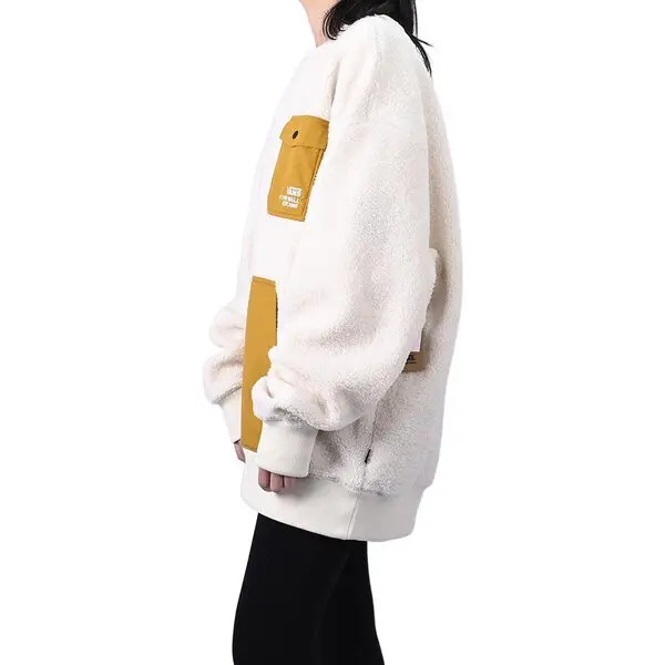 VANS Lamb's Wool Contrast Stitching Crewneck