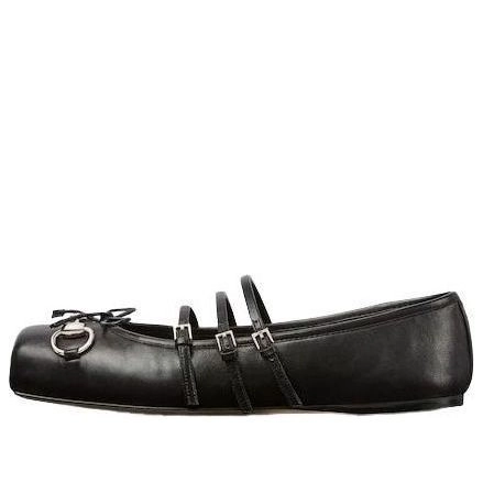 Gucci Horsebit Ballet Flats - Black