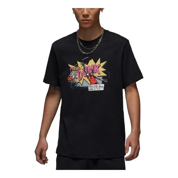 JORDAN Graphic T-shirt Asia Sizing - Black