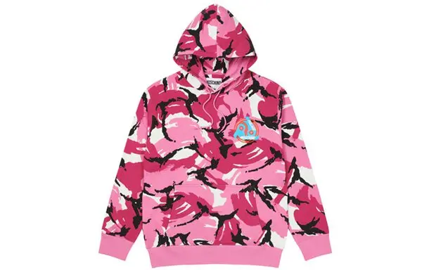PALACE X Moschino Crossover Abstract Pattern Hoodie