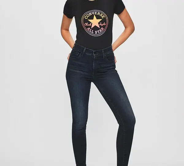 CONVERSE Chuck Taylor All Star" Printed Short Sleeve T-shirt - Black