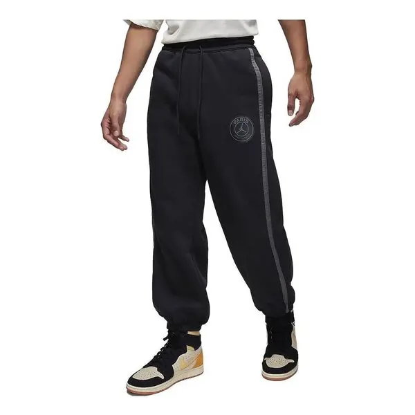 JORDAN X Paris Saint-germain Sweatpants Asia Sizing 'black - Black/grey