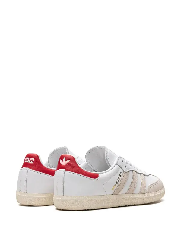 Adidas Kith X Samba Og Classics Program White Red Sneakers