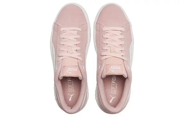 PUMA Smash Platform V2 Suede "peachskin" Sneakers - Pink/blue