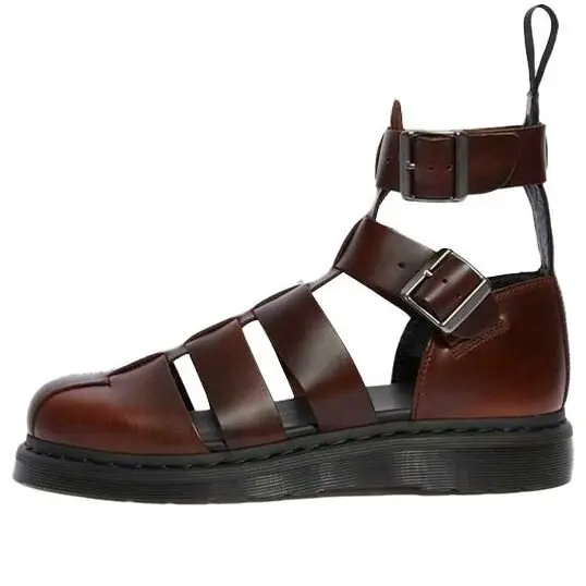 Dr. Martens Geraldo Leather Fisherman Sandals - Brown