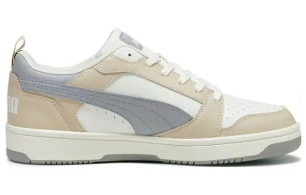 PUMA Rebound V6 Low Sneakers - White/oatmeal/grey