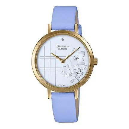 Casio Sheen Sapphire Crystal Analog Watch - Light Blue