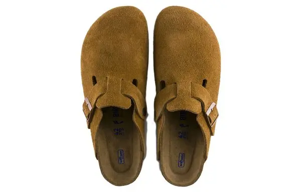 BIRKENSTOCK Boston Suede Clogs - Mink