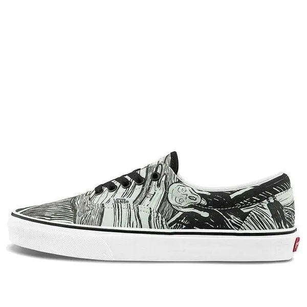 VANS Moma X Era 'the Scream' Graphic Print Lace-up Sneakers - Black/white