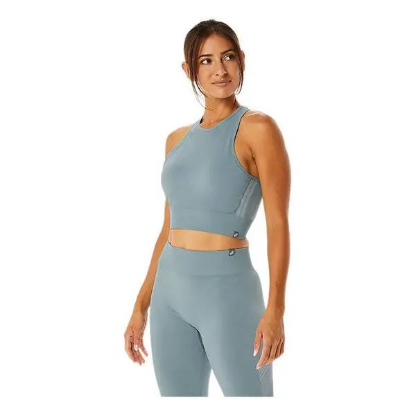 Asics Nagino Flex Seamless Bra 'light Steel - Grey