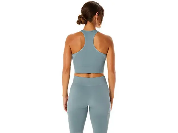 Asics Nagino Flex Seamless Bra 'light Steel - Grey