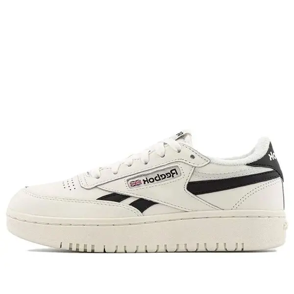 REEBOK Club C Double Platform Sneakers - Chalk/core Black/chalk