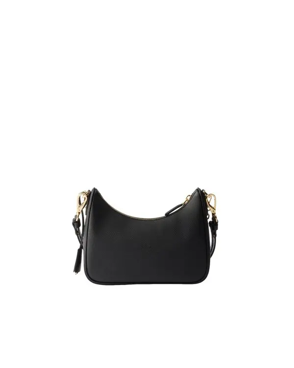 Prada Re-edition Saffiano Leather Bag - Black