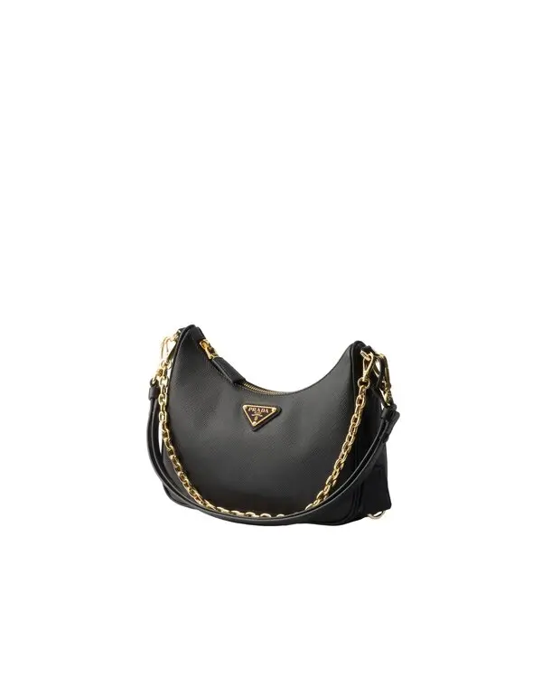 Prada Re-edition Saffiano Leather Bag - Black