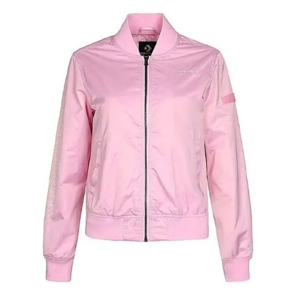 CONVERSE Long Sleeve Stand Collar Jacket - Pink