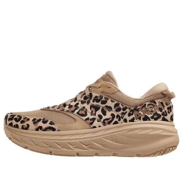Hoka One One Engineered Garments X Bondi L 'leopard' Sneakers - Brown/tan/black