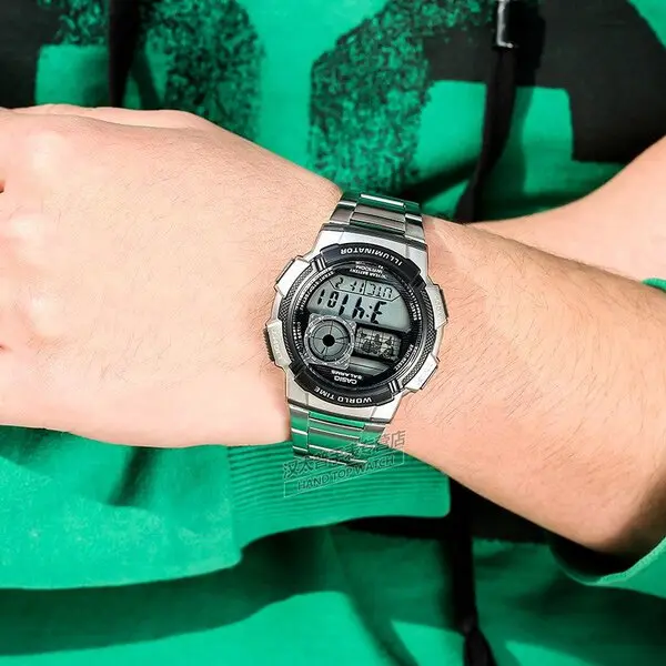 Casio Stainless Steel Strap Digital Watch