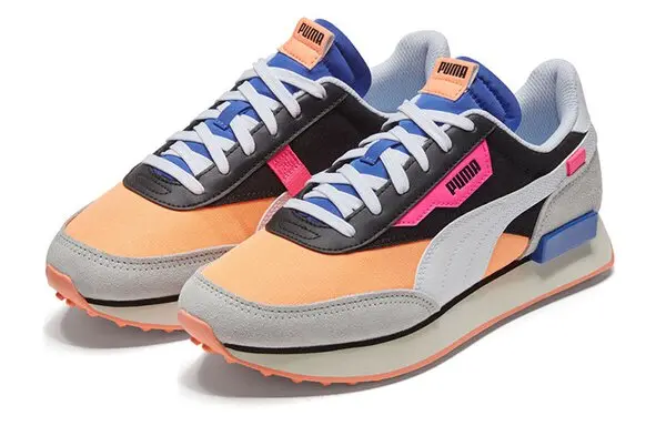 PUMA Future Rider "fizzy Orange" Sneakers - Black/orange/gray