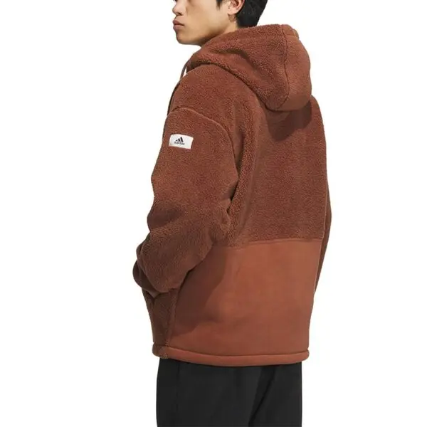 Adidas St Mix Knit Jacket - Brown
