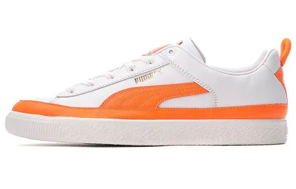 PUMA X Pronounce Basket Vintage Sneakers - White/orange