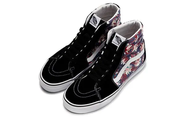 VANS Sk8-hi High Top Floral Graffiti Sneakers