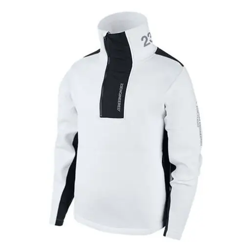 JORDAN 23 Engineered Stand Collar Knit Half Zip - White