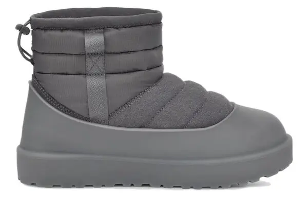UGG Classic Mini Pull-on Weather Boots - Dark Gray