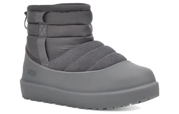 UGG Classic Mini Pull-on Weather Boots - Dark Gray
