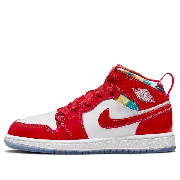 JORDAN 1 Mid Se "barcelona Sweater" Sneakers - Red/white