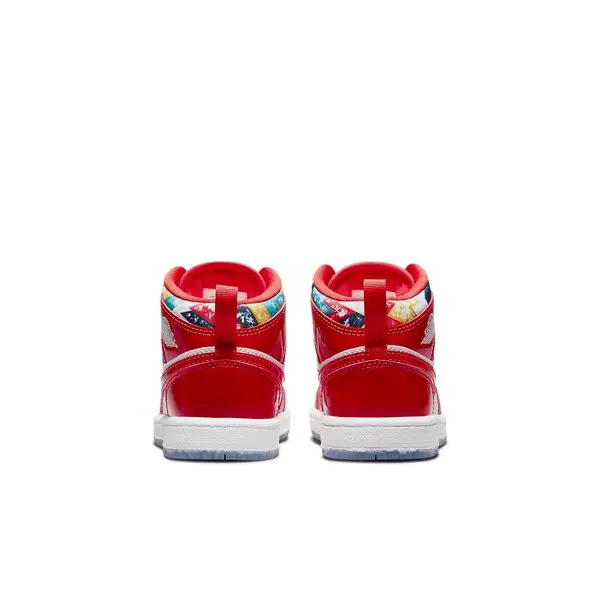 JORDAN 1 Mid Se "barcelona Sweater" Sneakers - Red/white