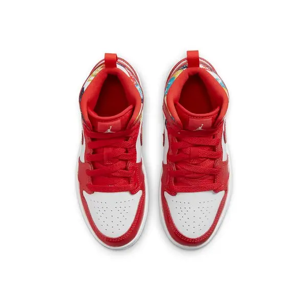 JORDAN 1 Mid Se "barcelona Sweater" Sneakers - Red/white