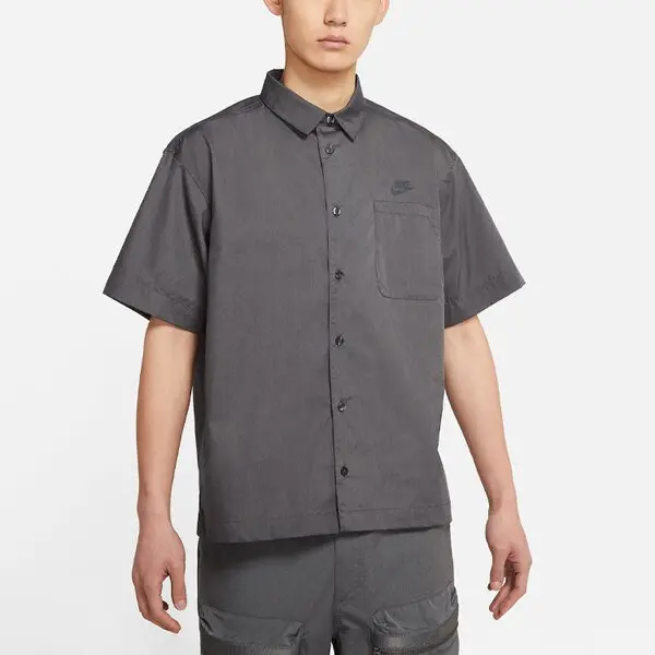 Nike Thin And Light Loose Sports Short Sleeve Shirt Gray