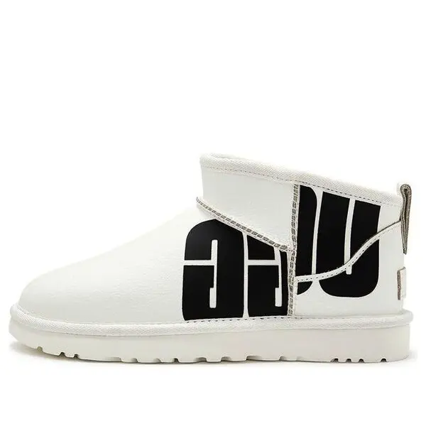 UGG Classic Ultra Mini Boots - White/black